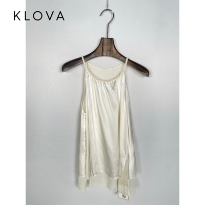 柯罗芭夏季专柜同款白色真丝背心  BW9112(GUN) ￥2590