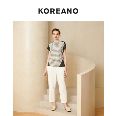 柯利亚诺夏季专柜同款白色小萝卜裤  KW0008 ￥2880
