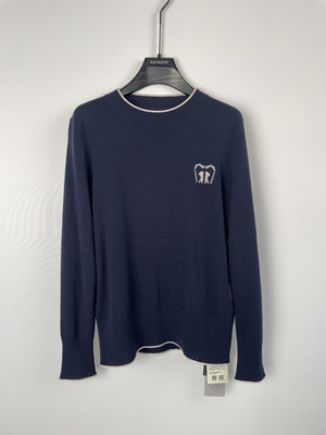 柯利亚诺冬季专柜同款藏蓝色圆领H型毛衫   HY3938G ￥2680