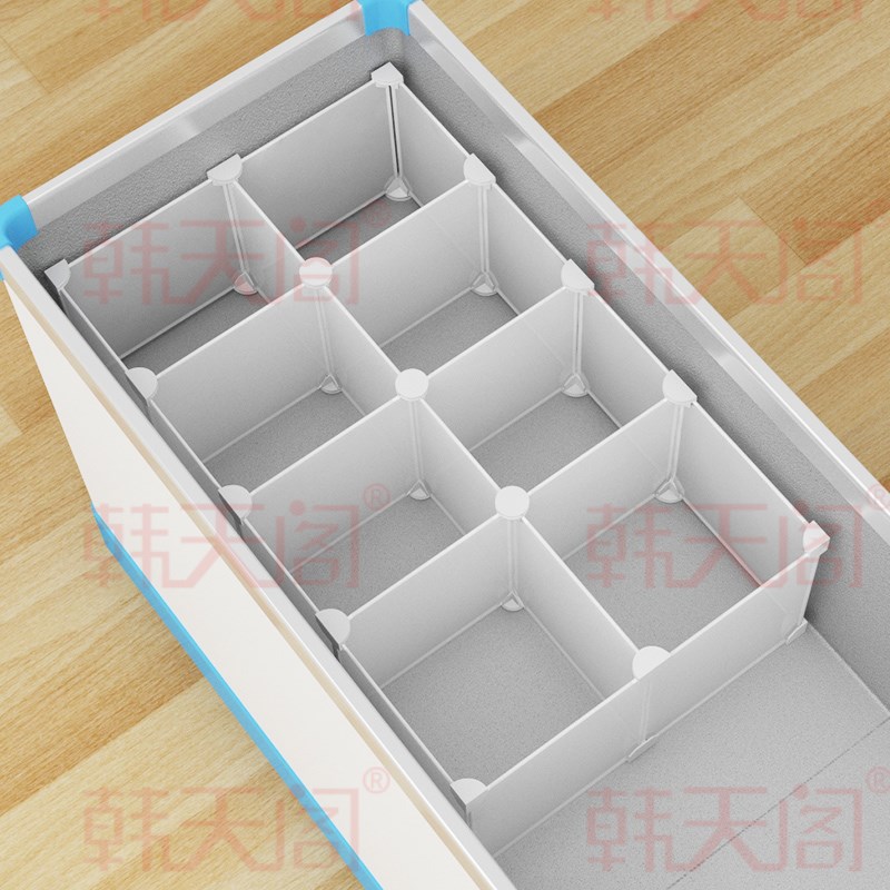 雪糕柜隔板冰柜内部置物架分隔栏46冷柜K收纳筐隔离篮隔断分格挡