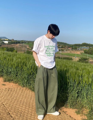 24SS重磅全棉短袖美式复古T恤女