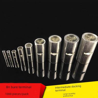 Bn2长中间接头1000铜连接管电线对接接头接线端子铜管