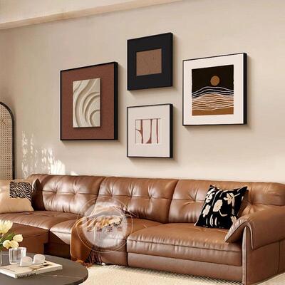 古风客厅饰画 画装法式覆古组合沙发背景墙中壁画YH-1826画高 级