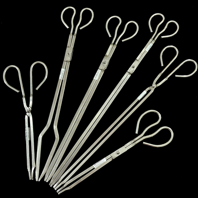 不锈钢火钳子加长柄垃圾夹子环卫捡拾物器家用碳夹柴火钳防滑卫生