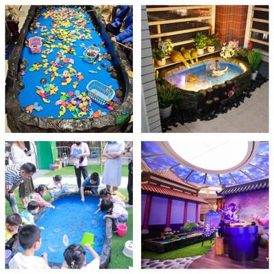 大型假山院鱼池阳花园庭墅景观摆件台树脂别鱼DMQ池装饰造景落地