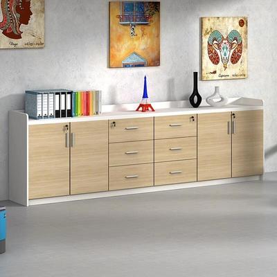 茶水家具板式0024柜文件柜矮柜储柜物木带锁质办公柜档案柜资料柜