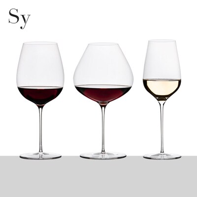 Sy法国西多尼斯Sydonivos手工水晶红酒杯高脚波尔多勃艮第香槟杯