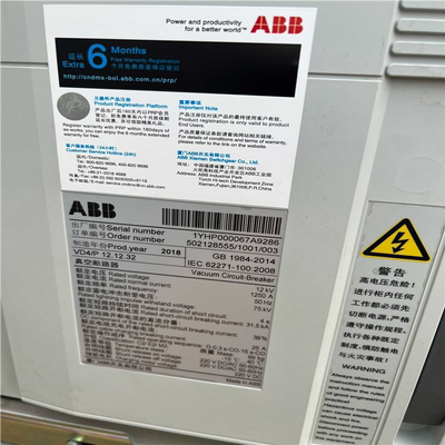议~abb真空断路器！VD4/P12.12.32 装柜未使用