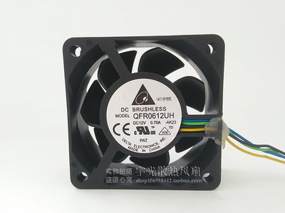 台达 QFR0612UH 6025 12V 0.70A 6CM/厘米 PWM控速大风量风扇