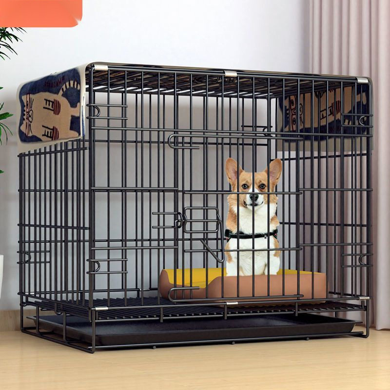 狗笼子中型犬小型犬室内家用带厕所泰迪比熊柯基柴犬折叠宠物狗窝