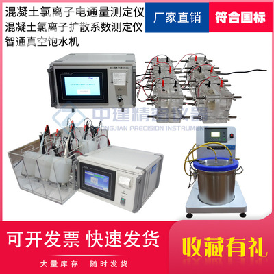 智能真空饱水机混凝土氯离子电通量测定仪快速扩散系数RCM耐久性