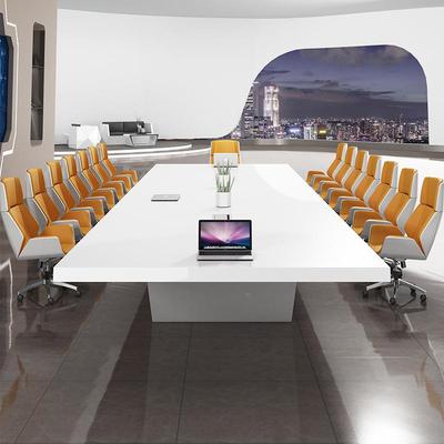 公简约hyz-2461现代谈白色烤漆会议大小型会议桌长桌时尚办室洽桌