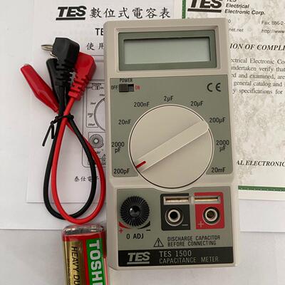TES1500 数字式电容表 便携式电容容量检测测量仪器议价维修