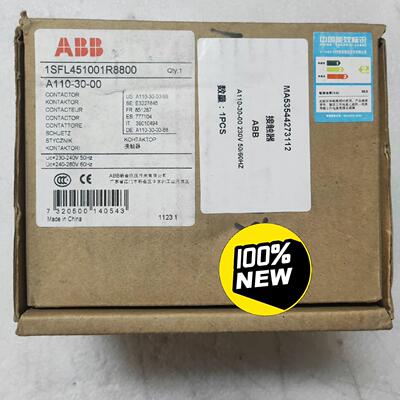 A110-30-00 1SFL451001R8800 ABB交流接触器工控电气元件议价维修