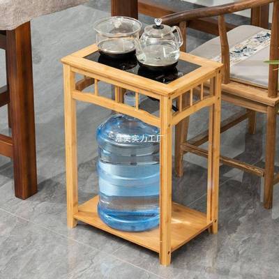 茶ZZ-JGCT桌家用小台柜侧柜实木泡茶吧茶几烧水一边体水茶桶架茶