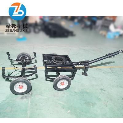 四具轮转向牵引拖车底架2吨转盘式KOL拖车底盘厂桥区运输工车车挂