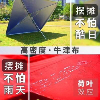 大伞摆大摊阳伞户外做生意商用超大NIM型地摊遮大伞雨伞号方太四