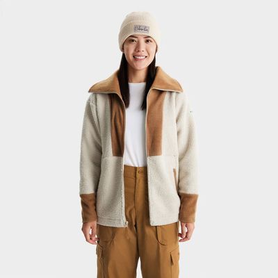 Columbia/哥伦比亚 女子户外秋冬宽松时尚大翻领开衫外套 AR9673