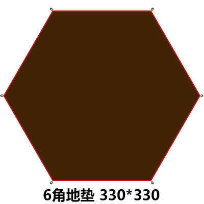 户外六角垫露营帐篷地席防刮耐用公园沙滩草原牛津布屋脊专用地垫