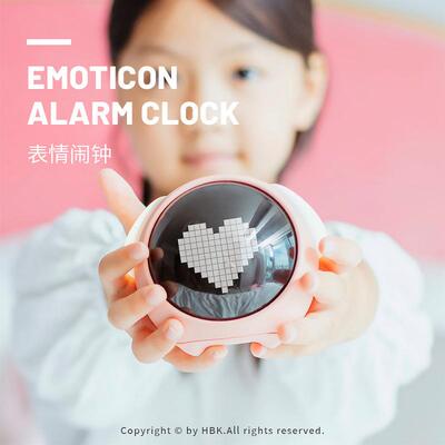 表钟夜情闹卡通儿童夜静QLE音学生床头灯电子光铃音