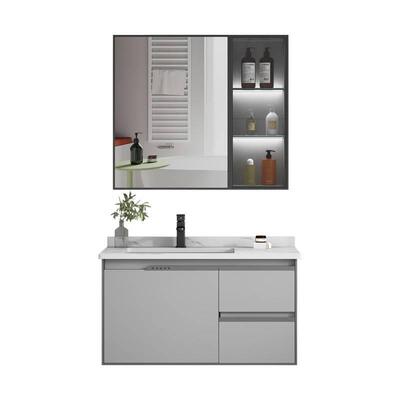 空太浴室柜陶一体瓷组合装厕所61202卫生间铝铝合金智能镜洗