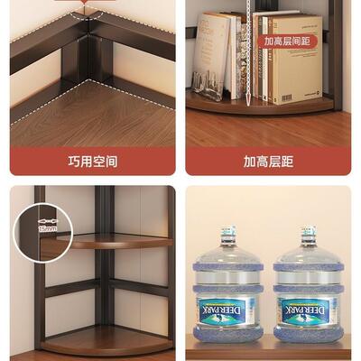 书架桌架置物简易办子公室面桌上转角架书桌收纳拐SYV角墙角小型