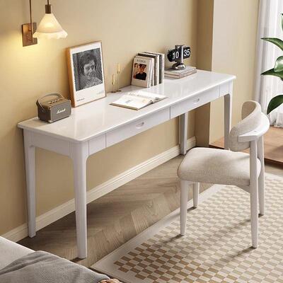 实简木易书桌家用电酒脑桌小户型卧室中学生写字桌81220店民宿长