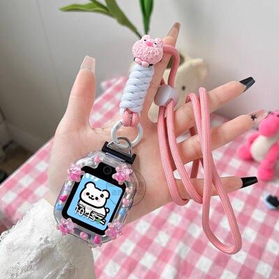 适用华为TGR-L10儿童手表5表带4X/3S表炼5pro挂脖绳可爱保护壳套