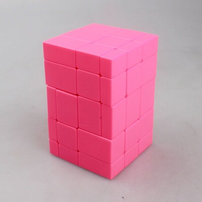 梯色层层叠1号连体镜面魔方粉红