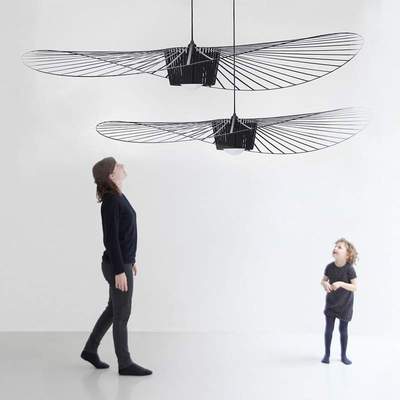 北欧Vertigo草帽吊灯法国布艺餐厅艺术创意客厅卧室设计师网红灯