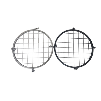 井盖防坠网市政污水雨水电力窨井金属圆形防护网U井口方形热镀锌