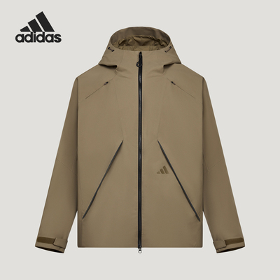 Adidas/阿迪达斯正品男士户外连帽时尚耐磨运动外套LE4547