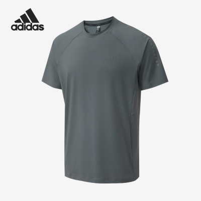 Adidas/阿迪达斯正品男士圆领套头休闲运动透气短袖T恤KQ5319