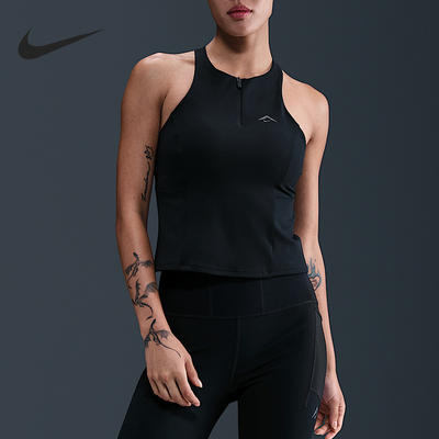 Nike/耐克正品夏季女士圆领舒适透气训练运动针织背心HF5407-010