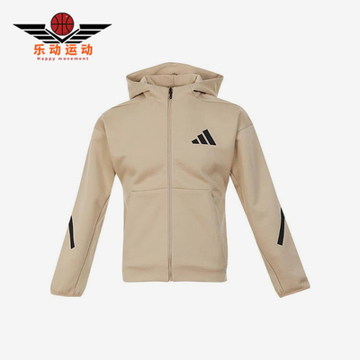 阿迪达斯大童连帽宽松外套