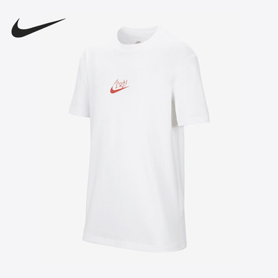 Nike/耐克正品Sportswear大童简约圆领透气短袖T恤HJ3962-100