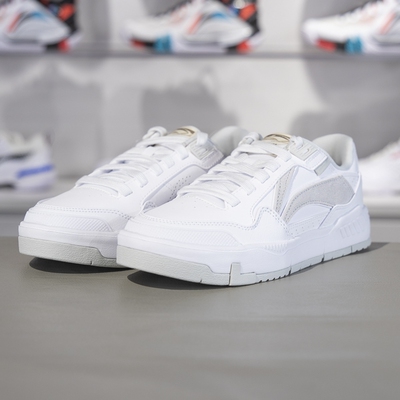 李宁正品COMMON 80s女子舒适软弹经典百搭运动休闲板鞋AGCU158-1