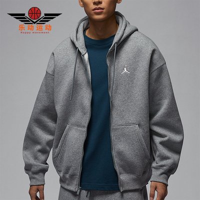 Nike/耐克正品Jordan男士拉链开襟加绒连帽夹克IB7232-091