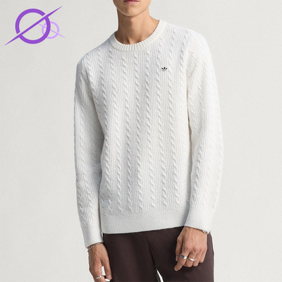 Adidas/阿迪达斯正品三叶草男士休闲高尔夫运动简约针织衫JN9740