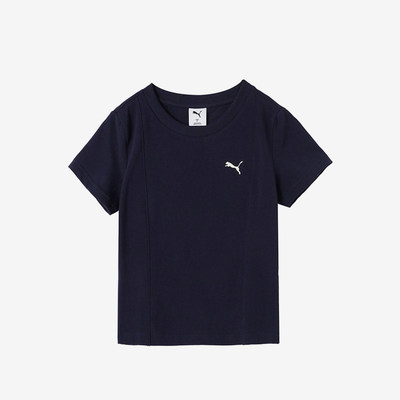Puma/彪马正品2025春季新款女士透气经典刺绣圆领T恤631305-06