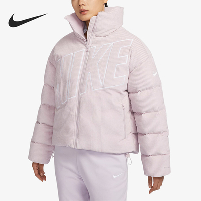 Nike/耐克正品THERMA-FIT女士灯芯绒宽松经典羽绒服FD8214-019