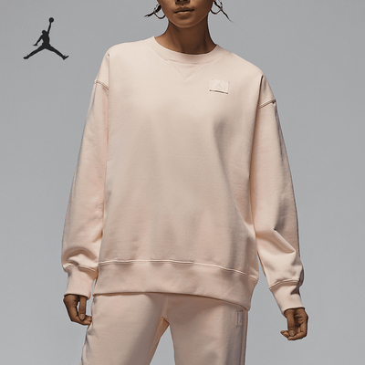 Nike/耐克正品JORDAN女士圆领运动保暖宽松卫衣HJ1324-838