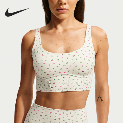 Nike/耐克正品女士时尚吸汗速干满印束身运动内衣IV4903-108
