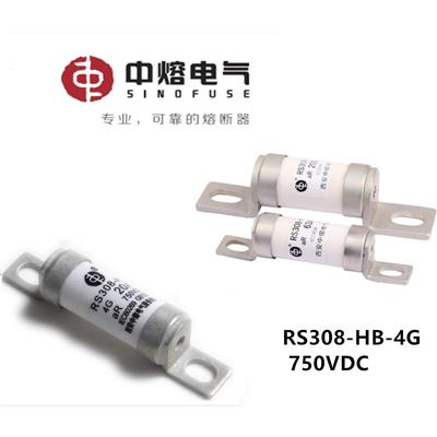 西安中熔电动车保险丝RS308-HB 4G10A20A50A63A80A100A750VDC熔芯