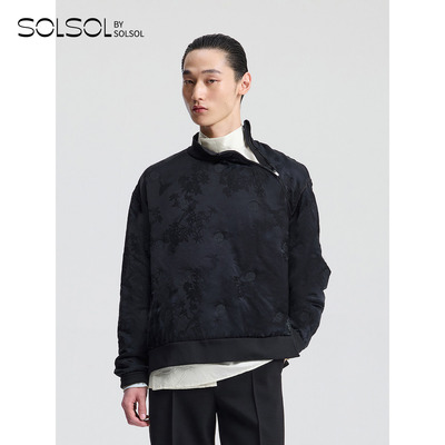 IANHYLTON刺绣夹棉套头上衣