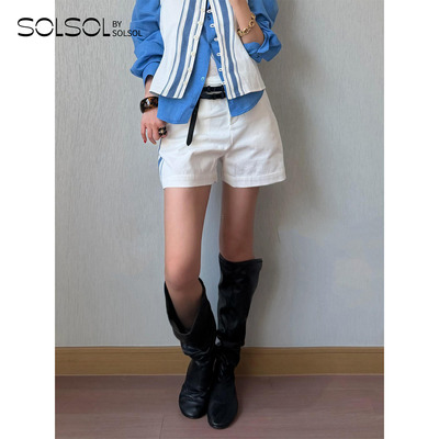 LOWCLASSIC休闲条纹短裤