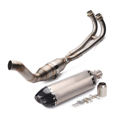 2018摩托踏板车TMAX500前段排气管全段排气管回压前段排气管