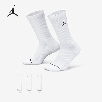 Nike/耐克正品Air Jordan男女休闲中筒袜运动袜三双装DX9632