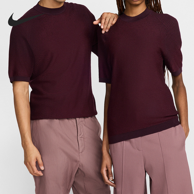 Nike/耐克正品新款男女同款圆领复古短袖针织T恤FQ0279-298