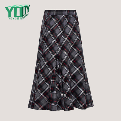 Adidas/阿迪达斯正品三叶草CHECKSKIRT新款经典女半身裙KT6381